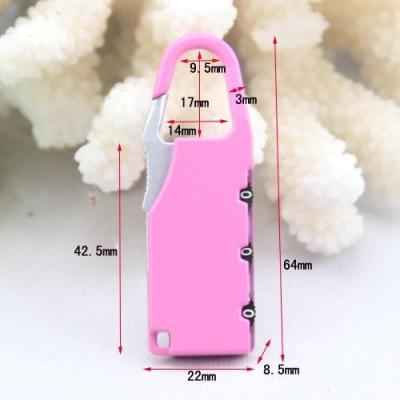 China Mini Luggage Combination Padlock for Promotion Gifts for sale