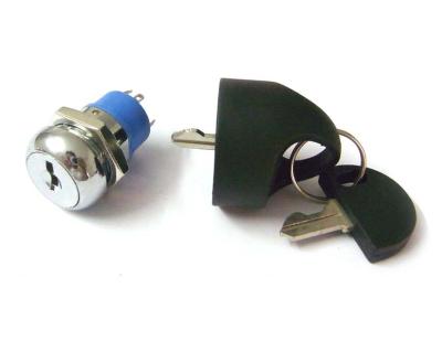 China Zinc Alloy Flat Key Switch Lock for Old People Electric SCooter with Water cover key for sale