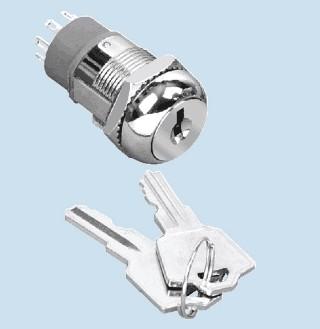 China 19mm Security Power Switch Key Lock On /Off Key Lock Switch with keys for sale