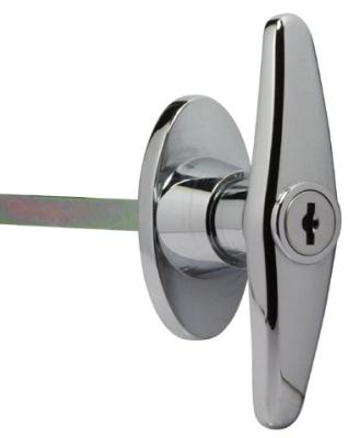 China T handle lock with long pole chassis cabinet door knob lock mechanical equipment lock for sale
