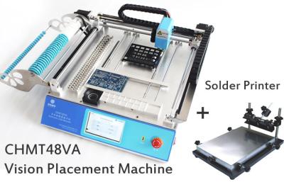 China SMT Placement Equipment Small Desktop Pick And Place Machine With Solder Printer for sale