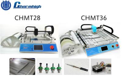China Small Desktop CHMT28 / CHMT36 SMT LED Pick And Place Machine With Laser Positioning for sale