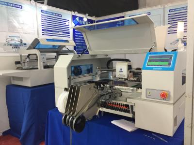 China 60 Feeders Benchtop SMT Pick and Place Machine with Dual CCD Cameras for sale