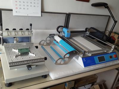 China Solder paste stencil printer 3040 , SMT production line , printing table 300*400mm for sale
