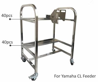 China Aluminum Alloy SMT Feeder Trolley Storage Cart for Yamaha YV Machine 80cm for sale