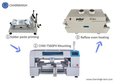 China High Precision SMT Reflow Oven T961 60 Feeders Pick and Place Machine for sale