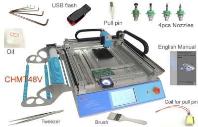 China High Accuracy Small SMD / SMT Pick And Place Machine , SMT 48VA Chip Mounter Machine for sale