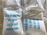 China sodium bicarbonate food grade white crystalline powder non-odorous and salty, easily soluble in water for sale