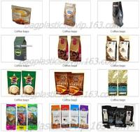 China Printed Custom Plastic Green Tea Bag, Flat Bottom Metalized Skinny Tea Packing Pouches Metalized Zipper Pouches Stand Up for sale