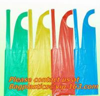 China Colorful HDPE APRON, kitchen apron, disposable, aprons, LDPE apron, HDPE apron, PE apron for sale