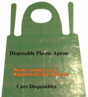China Plastic disposable kitchen pe apron, disposable, aprons, LDPE apron, HDPE apron, PE apron for sale