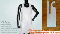 China Plastic disposable kitchen pe apron, disposable, aprons, LDPE apron, HDPE apron, PE apron for sale