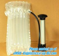 China OEM/ODM China Plastic Bubble Cushion Wrap Air Bubble Film Packaging For Protective Air Column Pillow Air Cushion, bageas for sale