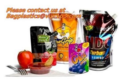 China Gallon Liter Plastic Flasks Liquor Cruise Pouches Reusable Liquid Spout Bags Transparent Drinking Pouch for sale
