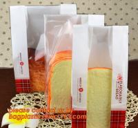 China Customize Translucent Window Brown Greaseproof Kraft Paper Bag Special Opp Window Shape, window bags, greaseproof paper for sale