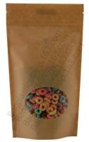 China 100% Food Grade Customized Recyclable Eco Zipper Eight Side Sealed Biodegradable Paper Bag For Food Packing, Brown kraft for sale