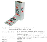 China Animal seed packing paper sac, BBQ fuel packing bag, Animal seed packing paper sack, CHARCOAL, ANIMAL FEED, DEXTROSE, ME for sale