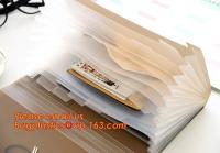 China new popular a4/letter size plastic pp poly Expandable Desk top file folder organizer for sale