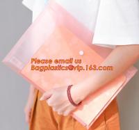 China Promotional plastic PP waterproof paper files folder a4, Stylish PP a4 file folder, A4 felt document bag file folder for sale