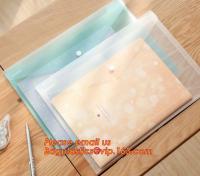 China Promotional plastic PP waterproof paper files folder a4, Stylish PP a4 file folder, A4 felt document bag file folder for sale