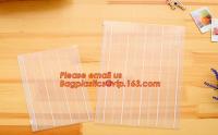 China transparent clear PVC Slider zipper bag plastic bag with zipper, Vinyl Slider Red Zipper Clear PVC Bag, Printed PVC LDPE for sale