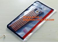 China Printed PVC LDPE k bags slider zip lock plastic bag, vinyl toiletry zipper bag pvc slider bag for sale