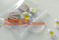 China Transparent pvc slider zip bag with blue side gusset, pvc zipper lock slider bag, Zipper slider clear pvc bag for ruler for sale