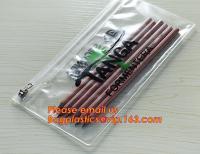 China A4 clear plastic pp document carrying file folder zipper lock pocket bag with small button file wallet for sale