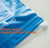 China A5 small size 0.2mm thick custom printed plastic office poly file folder bag with zipper lock for sale