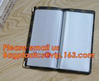 China A2/A3/A4/A5 plastisc display book with insert cover 20 pocket for sale