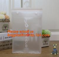China Best Selling Promotional Clear Vinyl Fashion Travel Cosmetic Bag, Custom clear packing PVC bag with slider PVC cosmetic for sale