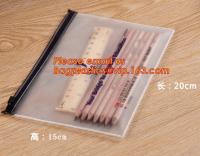 China Promotion Custom Clear PVC Vinyl Plastic Zipper Pencil Bag, popular students custom plastic zipper pvc pencil bag for sale
