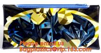 China Custom cotton printed plastic waterproof pencil bag PVC pencil case with zipper, round mesh bags, for sale