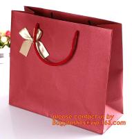 China New fancy custome logo printed shopping bag ,gift bag,paper bag with handle, recycled shopping paper bags,brown paper ba for sale