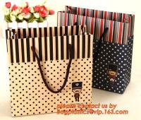 China white craft paper rope handle paper shopping bags wholesale, high quality retail foldable hard cardboard paper shopping for sale