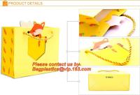 China White Kraft Paper Shopping Bags with Twisted Rope Handle Customize Your Own Logo for sale
