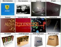 China White Kraft Paper Shopping Bags with Twisted Rope Handle Customize Your Own Logo for sale