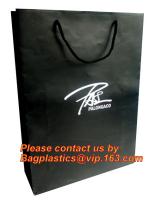 China High Quality And Fancy Customized Black Printed Luxury Gift Paper Shopping Bag, Whoesale Natural raw materials Brown for sale