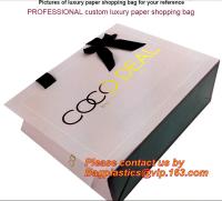 China High Quality And Fancy Customized Black Printed Luxury Gift Paper Shopping Bag, Whoesale Natural raw materials Brown for sale