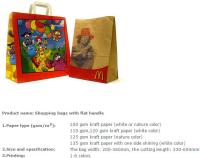China Cheap handle printed paper shopping bags with logos, paper shopping bag for wedding, Colorful Kraft Paper Bag,kraft pape for sale