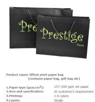 China New Wholesale Recycled Fancy Custom Paper Shopping Bag With Logo Print for sale