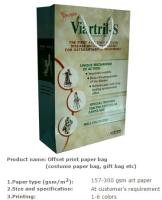 China pp rope paper bag/paper shopping bag with 15 years experience/bolsa de papel ropa for sale
