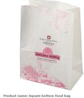 China Different Size Of Take Away Fast Food Paper Bag, disposable food bakery customized White kraft paper bag for sale