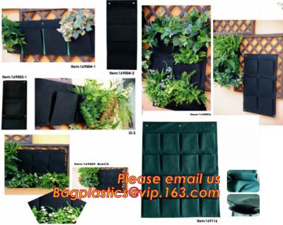 China Hanging Planter Horizontal Garden Grow Bag Vertical Garden Felt Bag for sale