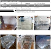 China Plastic flat bottom vinyl cover /plastic poly pallet cover, Big square bottom poly pallet cover, huge clear plastic pall for sale