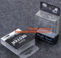 China frosted plastic box with hanging hole, Plastic folding box custom PET/PVC/PS folding box for sale