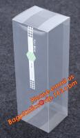 China frosted plastic box with hanging hole, Plastic folding box custom PET/PVC/PS folding box for sale