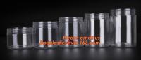 China gift packaging clear plastic large round storage box, Food grade clear plastic round PVC tube metal lid box for sale