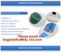 China PE/Polyethylene protection film surface protecting film, transparent PE film coated with acrylic adhesive for sale