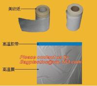 China HDPE auto paint overspray protective masking film overspray masking film, Plastic Pre-taped Masking Film Drop cloth mask for sale